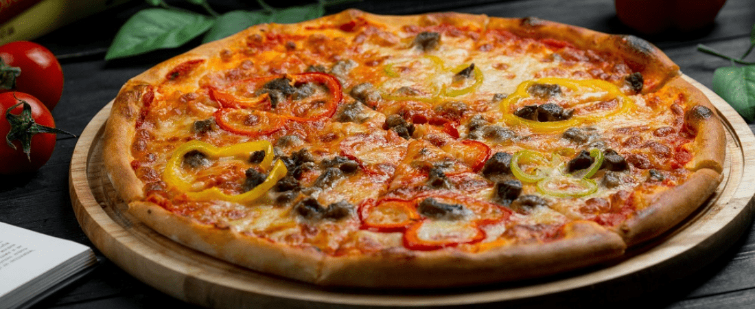 Pizza com base integral - Gulosamente